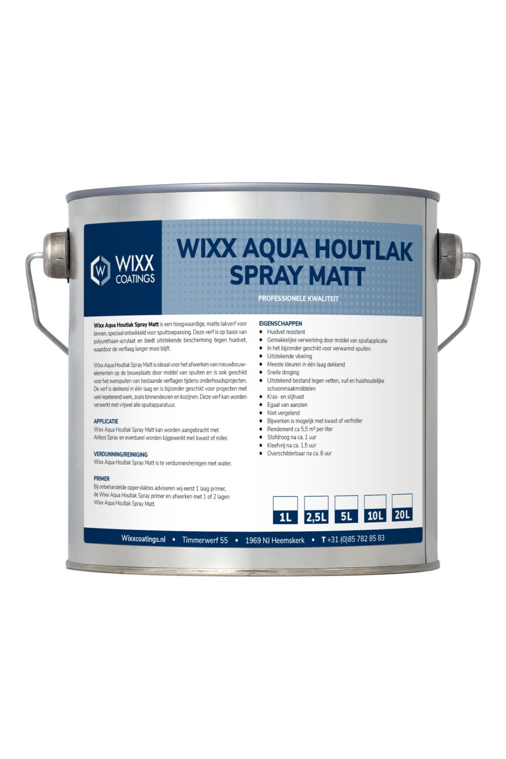 Wixx Aqua Wood Lacquer Spray Matt -Order today at Wixx Coatings