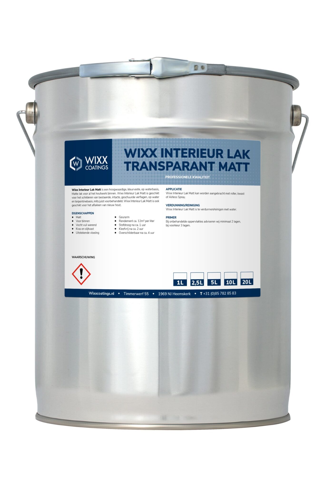 Wixx Interior Varnish Transparent Matt - Order today at Wixx Coatings