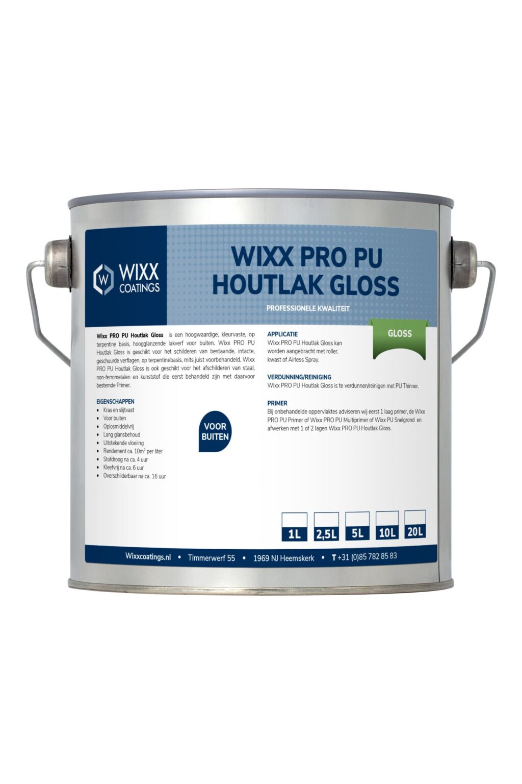 Wixx PRO PU Wood Lacquer Gloss - Order today at Wixx Coatings